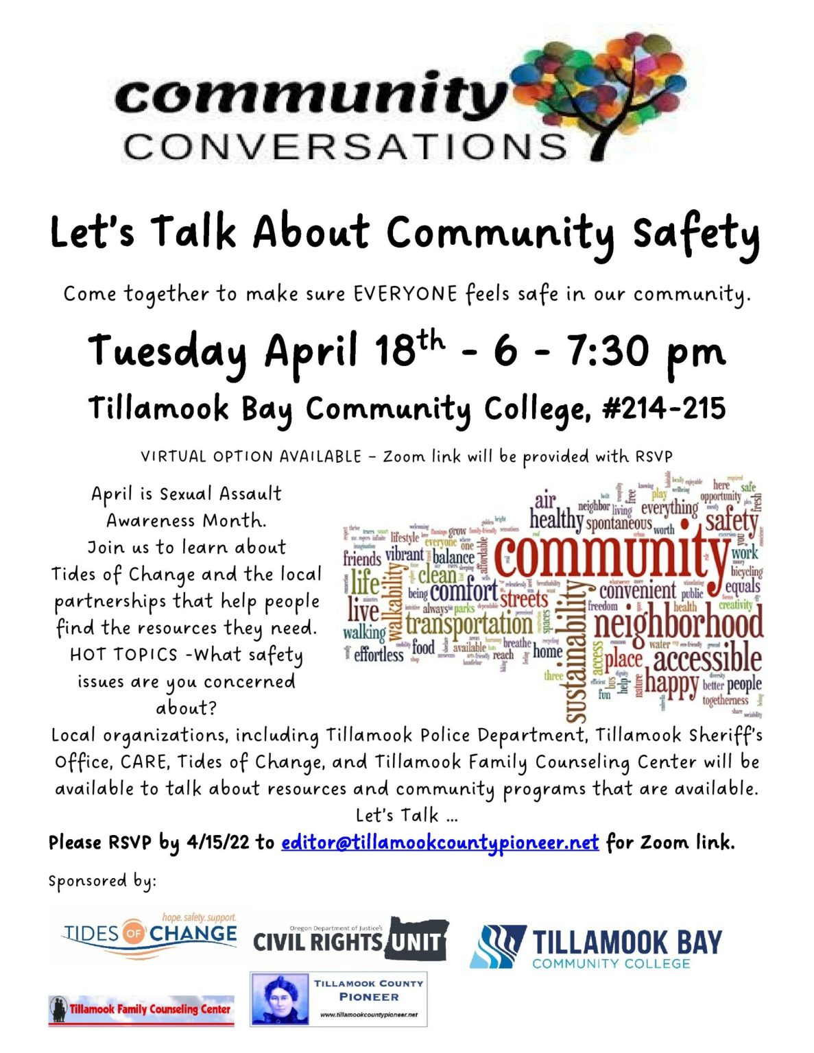 COMMUNITY CONVERSATION: Let’s Talk about Community Safety – Manzanita ...