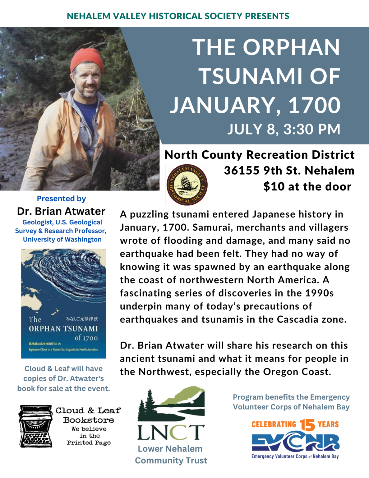 Dr. Brian Atwater: The Orphan Tsunami of 1700 – Manzanita Oregon ...